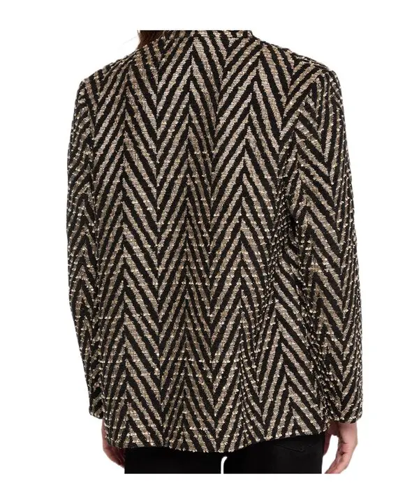 FORTE_FORTE Chevron-jacquard Jacket