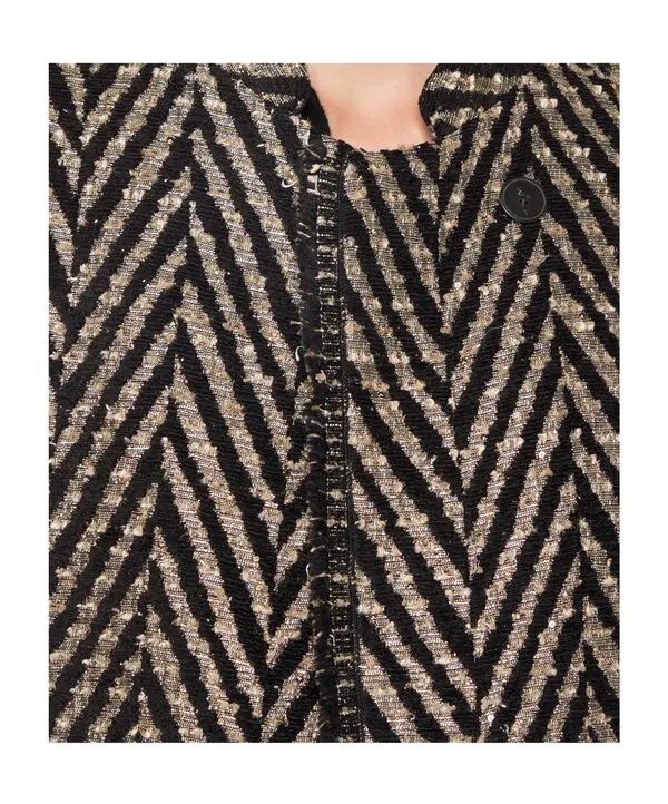 FORTE_FORTE Chevron-jacquard Jacket