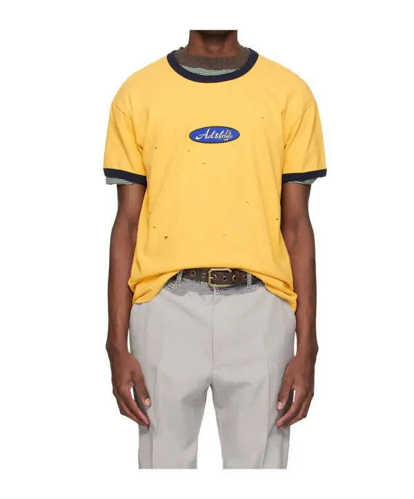Andersson Bell Logo Patch Crew Neck T-shirt