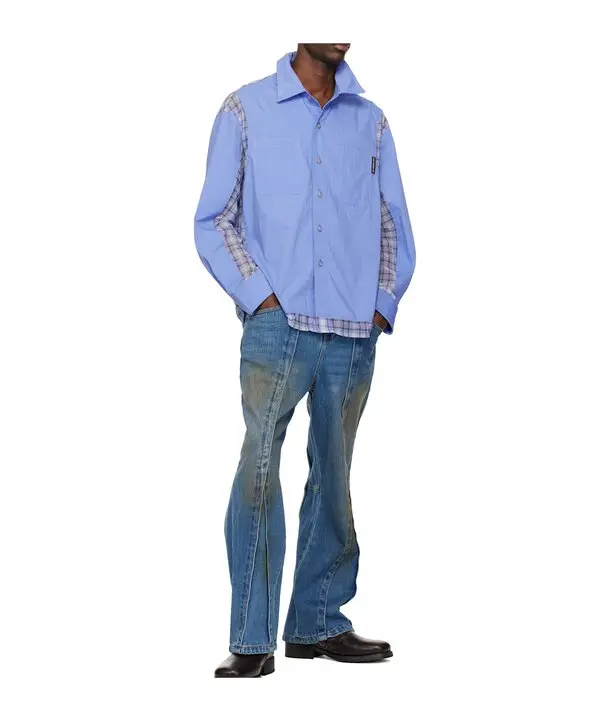 Andersson Bell Mesh Patchwork Shirt