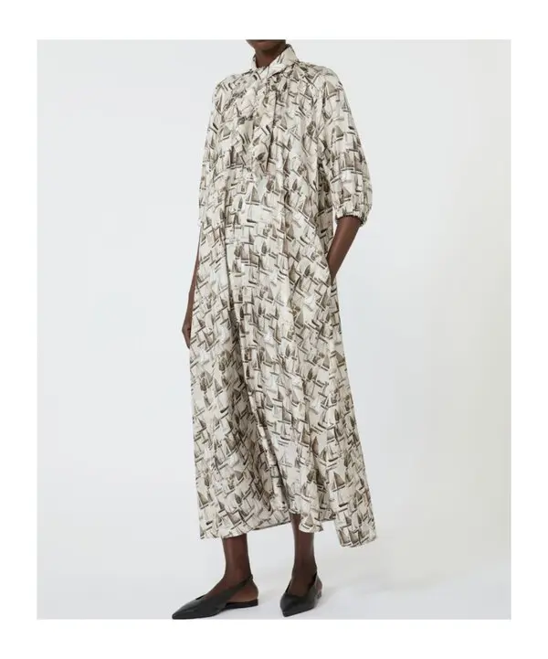 Max Mara Printed Silk Dress