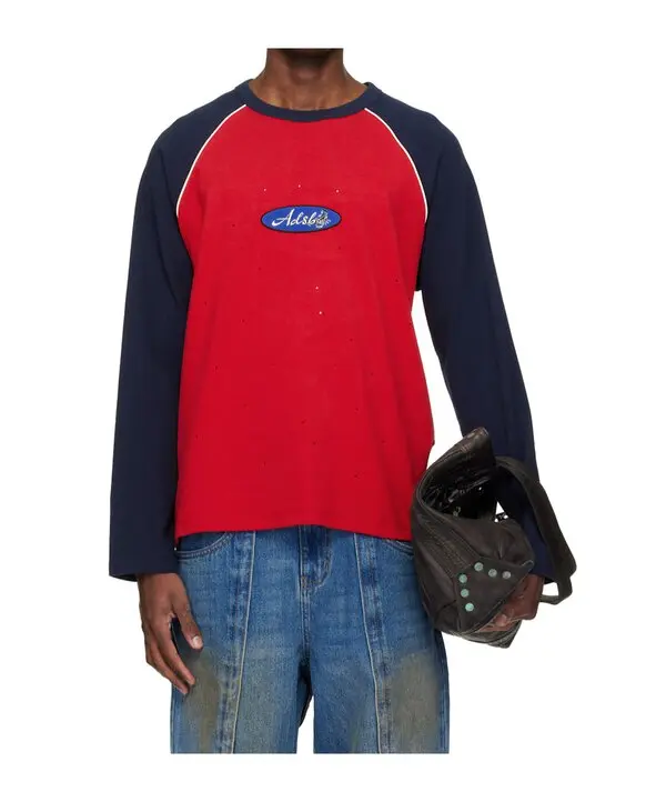 Andersson Bell Color-blocked Raglan Long-sleeved T-shirt