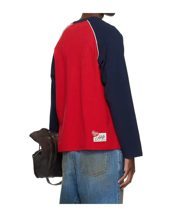 Andersson Bell Color-blocked Raglan Long-sleeved T-shirt