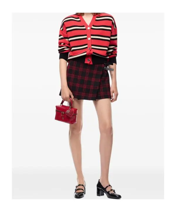 Pinko Striped V-neck Cardigan