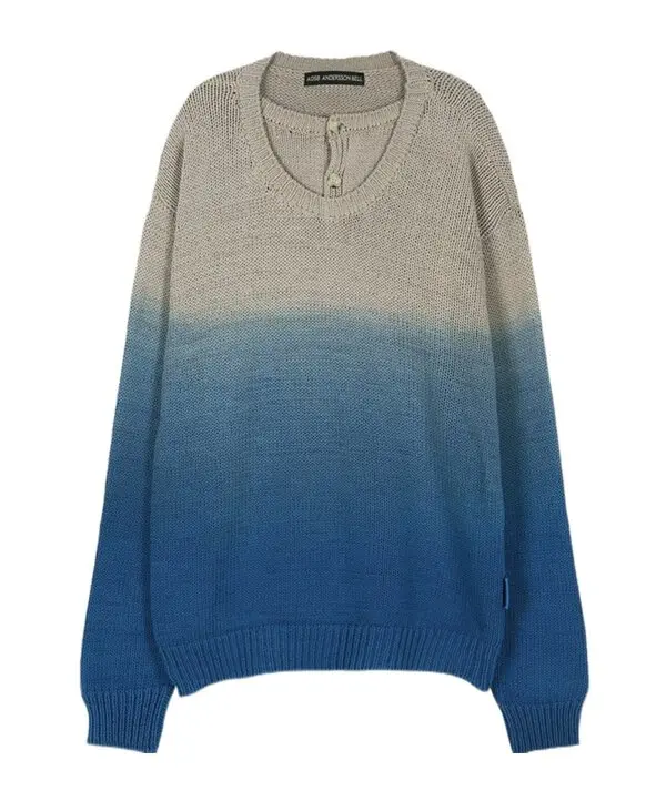 Andersson Bell Gradient Henley Collar Sweater