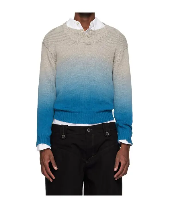 Andersson Bell Gradient Henley Collar Sweater