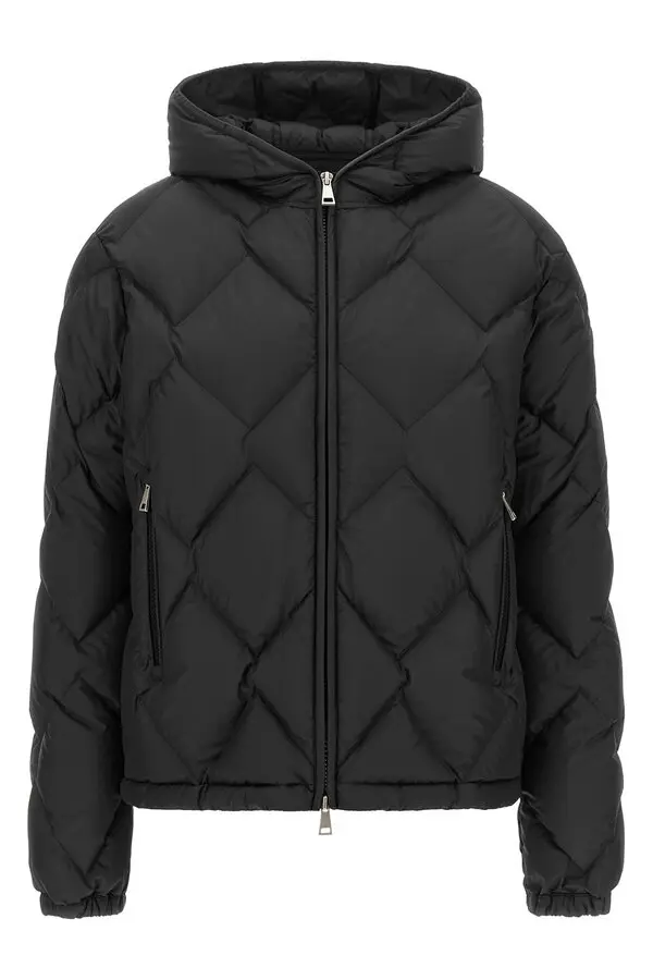 Moncler Arvouinne Hooded Quilted Down Jacket - Black