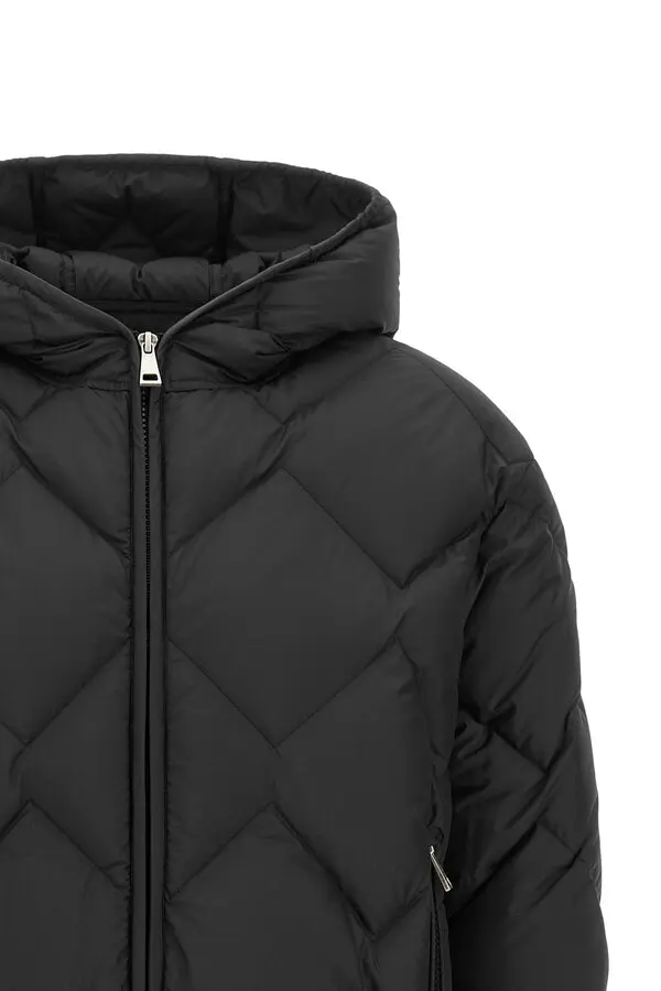 Moncler Arvouinne Hooded Quilted Down Jacket - Black