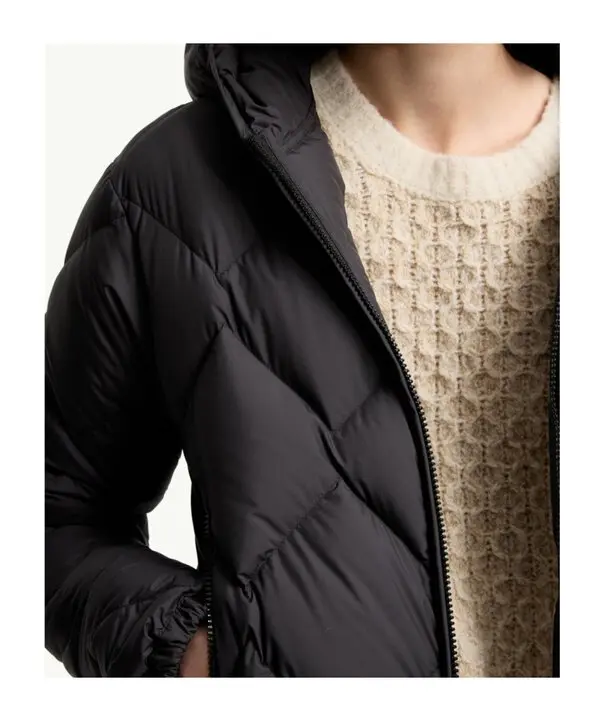 Moncler Arvouinne Hooded Quilted Down Jacket - Black