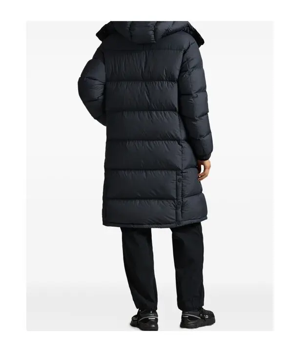 Polo Ralph Lauren Hooded Padded Longline Bomber Coat - Black