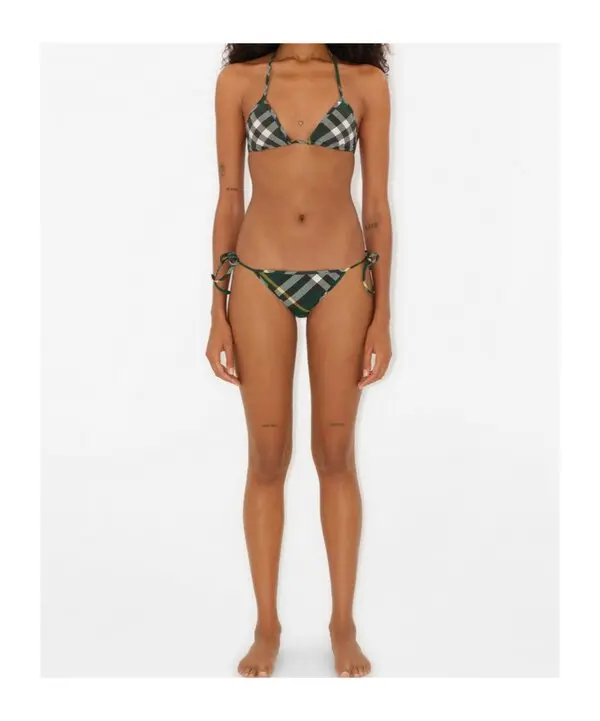 Burberry Checked Halterneck Bikini Top
