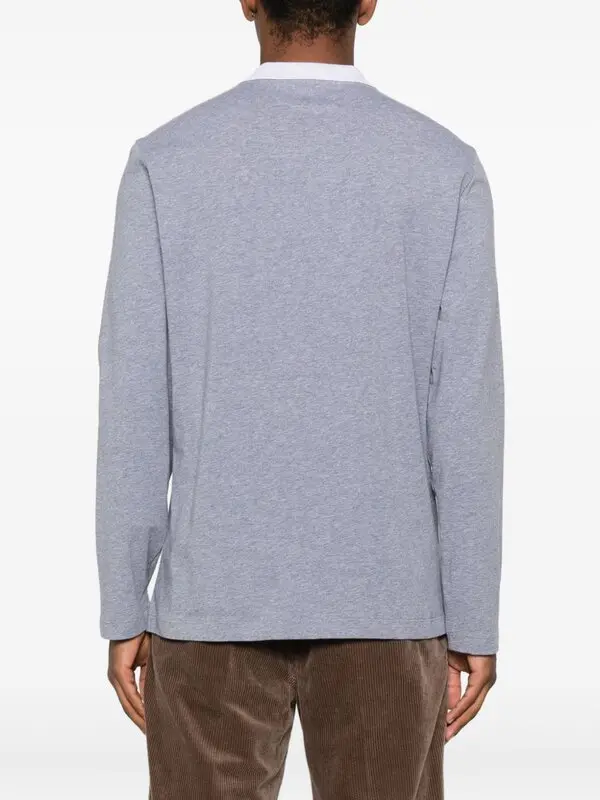 Brunello Cucinelli Long-sleeve Cotton Polo Shirt