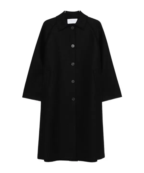Harris Wharf London Balmacaan Raglan-sleeve Button Coat