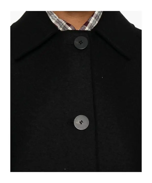 Harris Wharf London Balmacaan Raglan-sleeve Button Coat