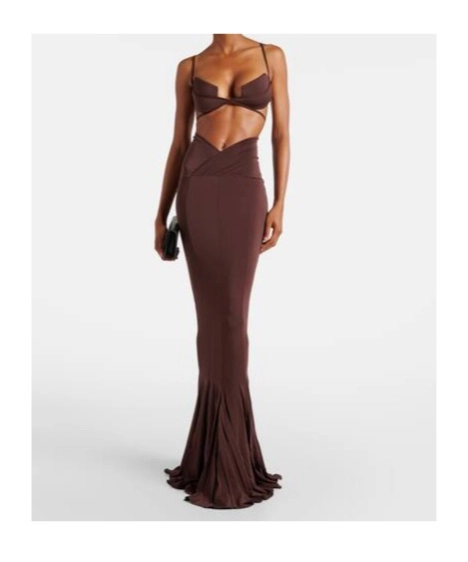 NENSI DOJAKA Draped Maxi Skirt