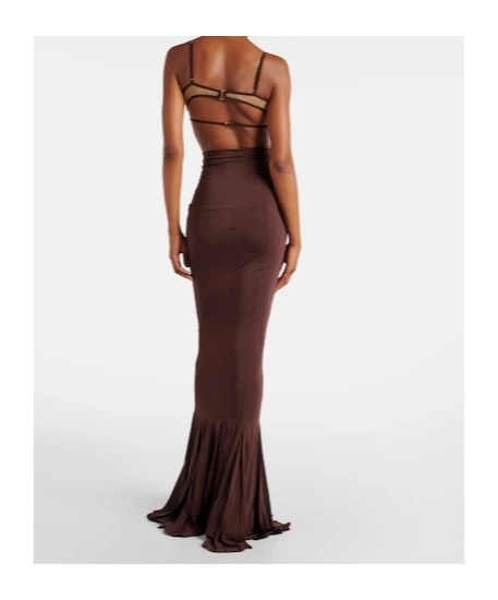 NENSI DOJAKA Draped Maxi Skirt