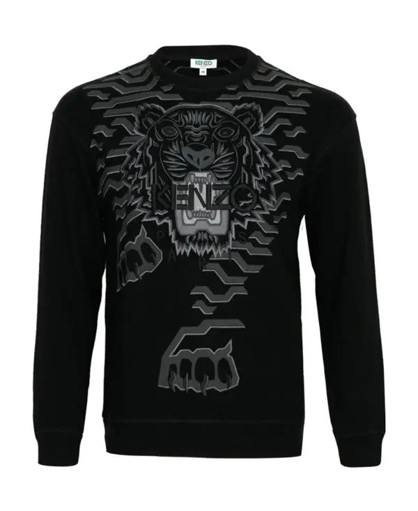 Kenzo Logo Embroidery Detail Hoodie