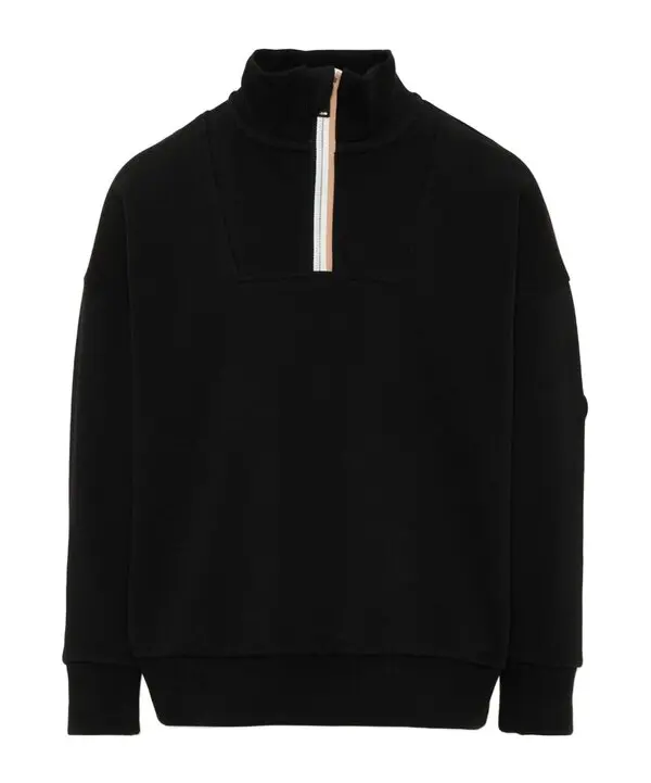 Hugo Boss Half Zip High Neck Sweatshirt