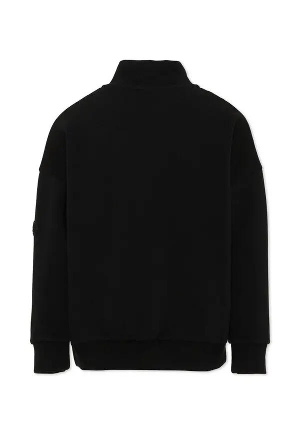 Hugo Boss Half Zip High Neck Sweatshirt