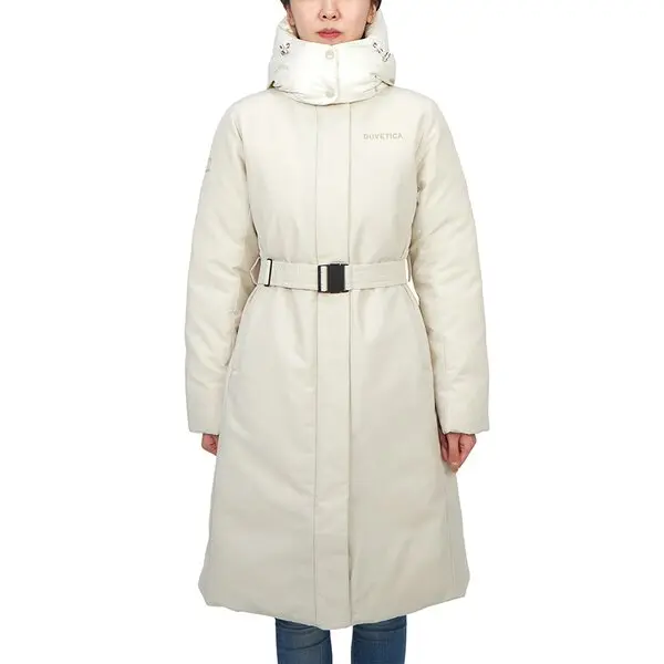 Duvetica Long-sleeved Hooded Down Jacket