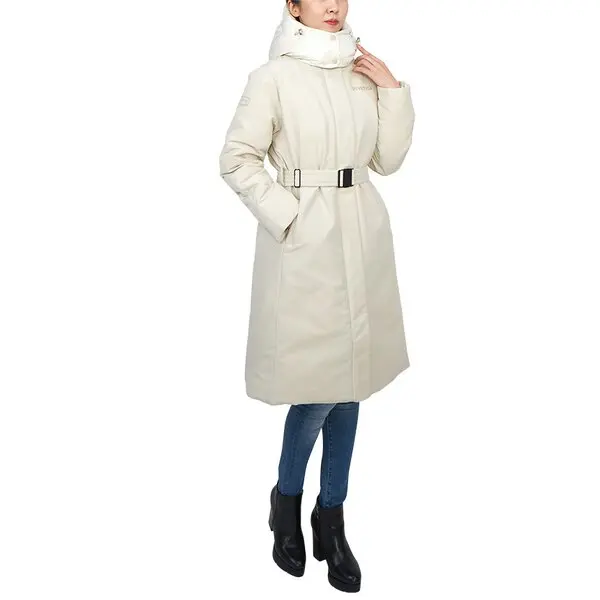 Duvetica Long-sleeved Hooded Down Jacket