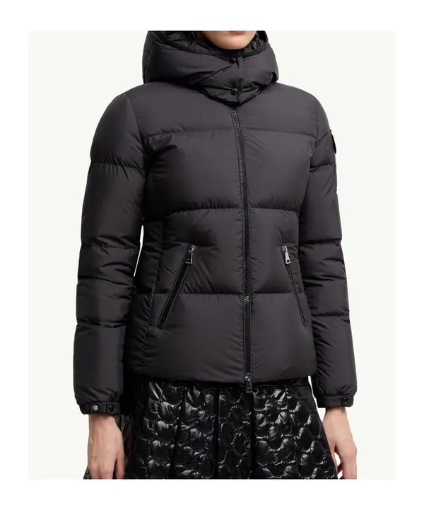 Moncler Fourmines Hooded Short Down Jacket - Black