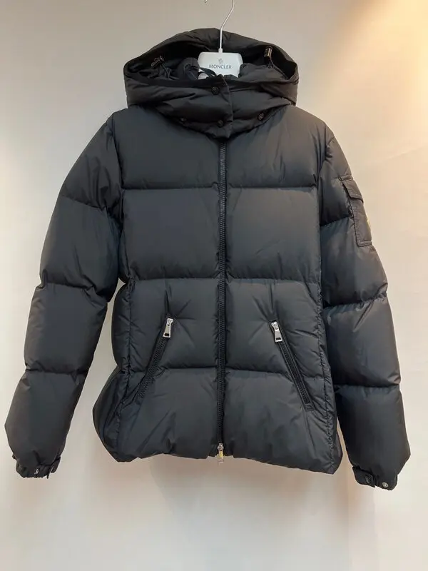 Moncler Fourmines Hooded Short Down Jacket - Black