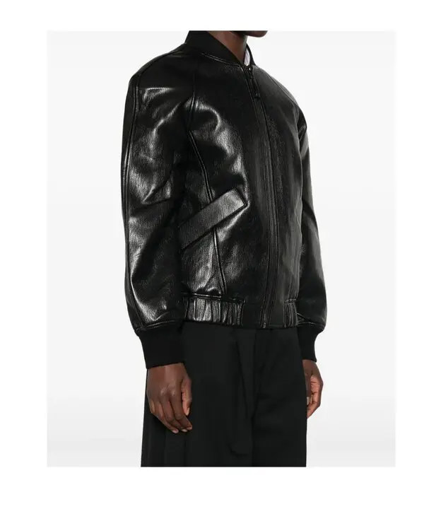 THE FRANKIE SHOP Long Sleeve Zip Up Casual Jacket - Black