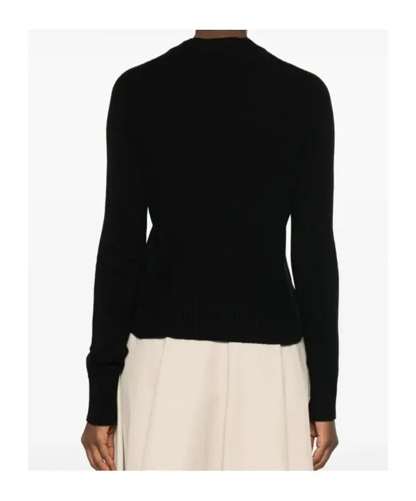 ARAGONA V-neck Ribbed-trim Sweater
