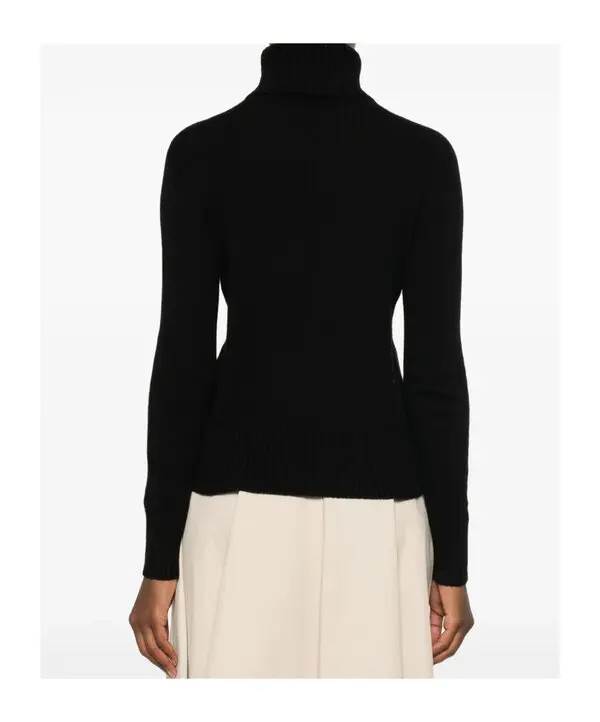 ARAGONA Roll-neck Ribbed-trim Sweater