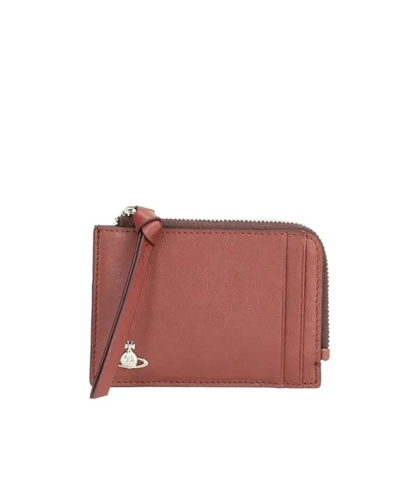 VIVIENNE WESTWOOD Zip-around Card Wallet - Brown