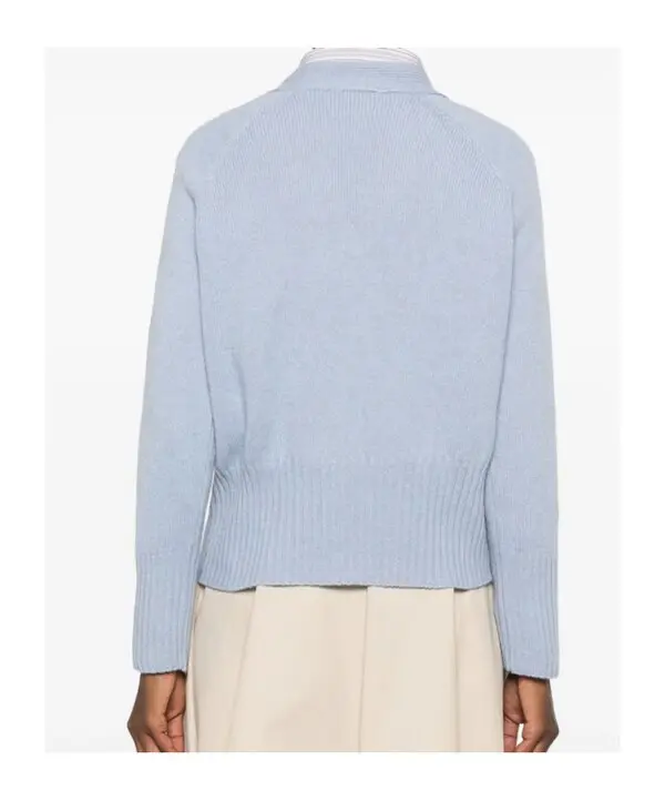 ARAGONA V-neck Ribbed-knit Cardigan