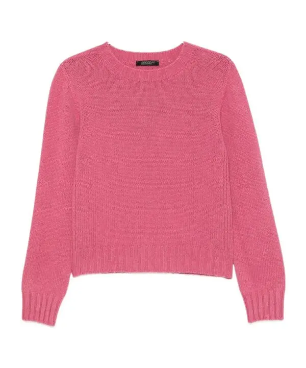 ARAGONA Ribbed-knit Crew-neck Sweater - No