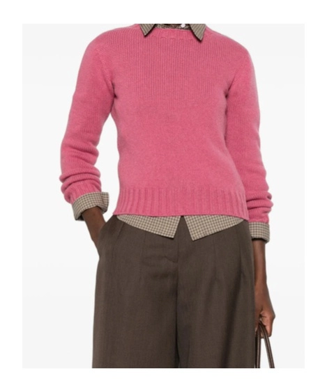 ARAGONA Ribbed-knit Crew-neck Sweater