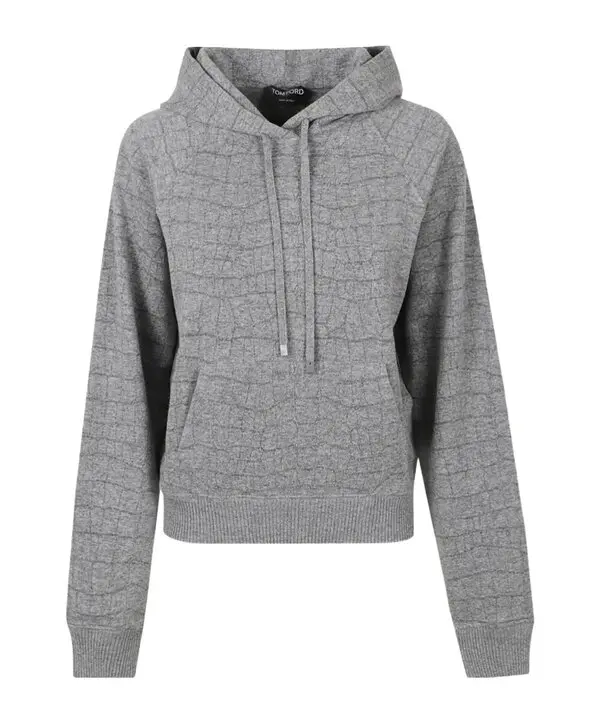 TOM FORD Jacquard Drawstring Hoodie