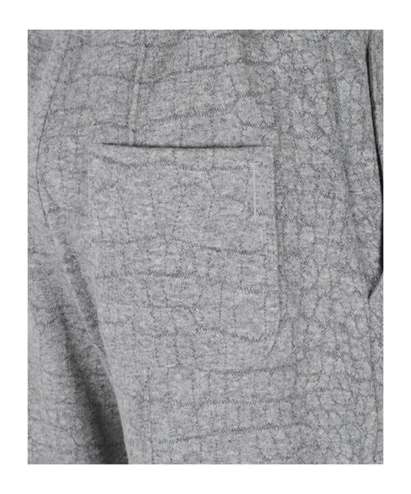 TOM FORD Jacquard Drawstring Trousers With Plaid Pattern