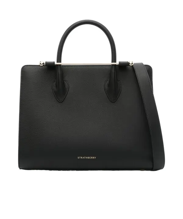 Strathberry Structured Tote Bag - Black