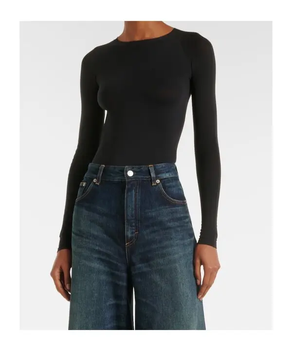Alaïa Long-sleeved Knitted Bodysuit