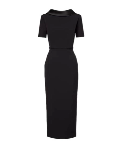 Roland Mouret Crepe Midi Dress