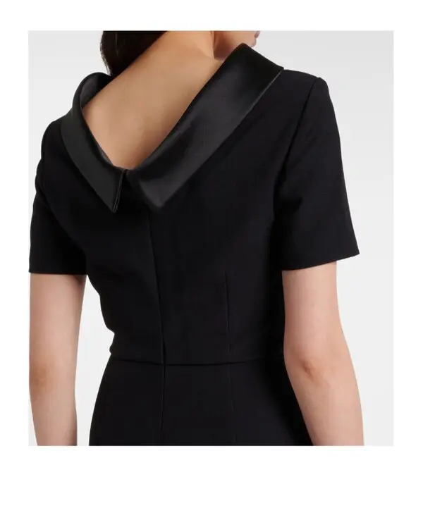Roland Mouret Crepe Midi Dress