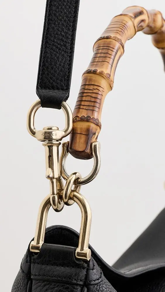 Gucci Leather Diana Bamboo Hobo Bag
