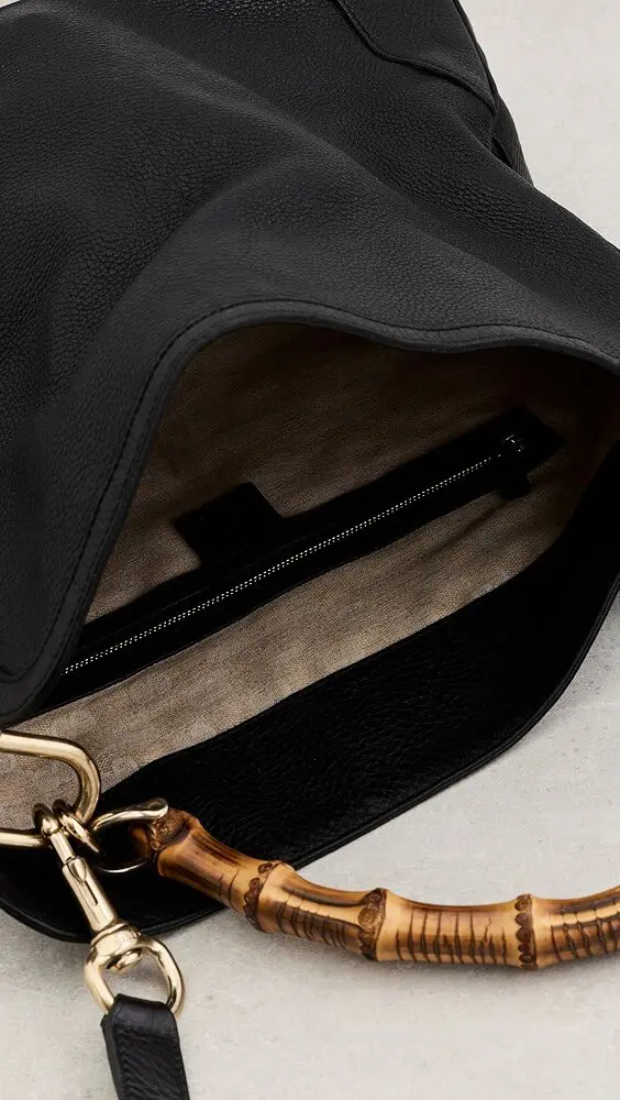 Gucci Leather Diana Bamboo Hobo Bag