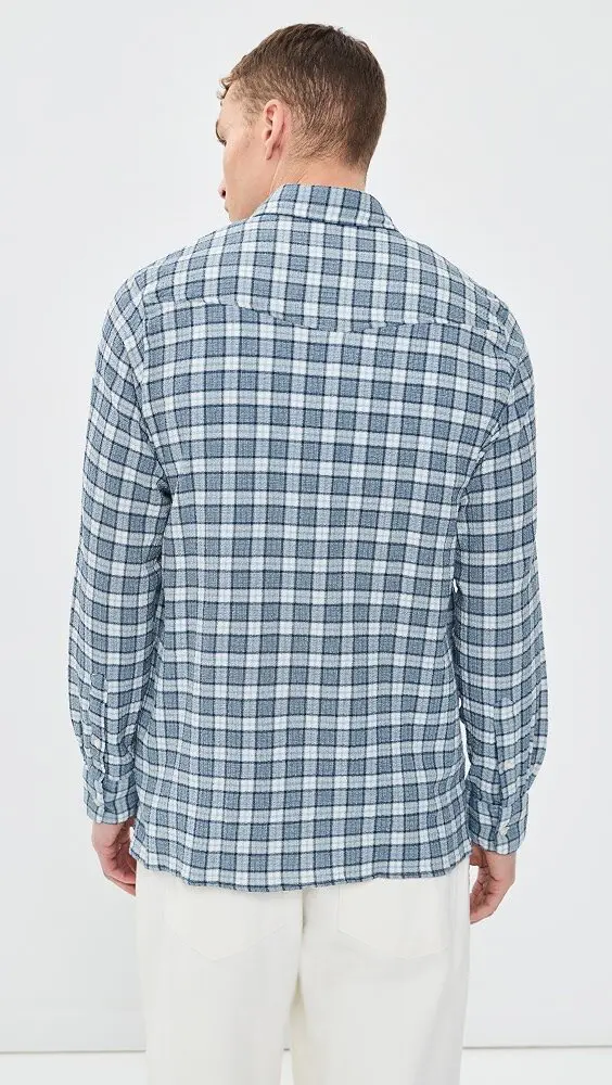Officine Générale Arsene Waffled Button Down Shirt