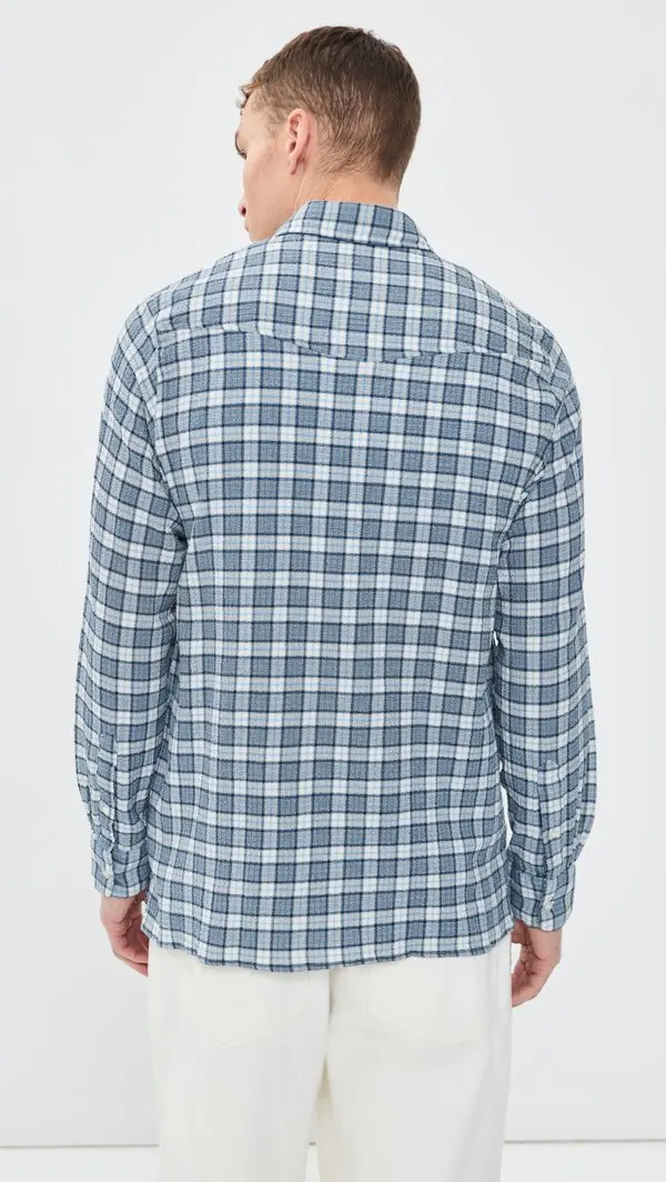 Officine Générale Arsene Waffled Button Down Shirt