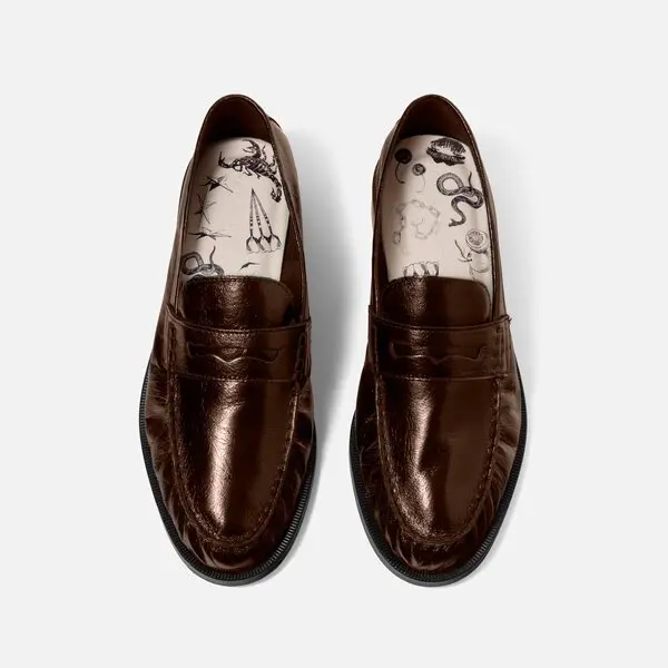 DUKE + DEXTER Ezra Ruched Loafer