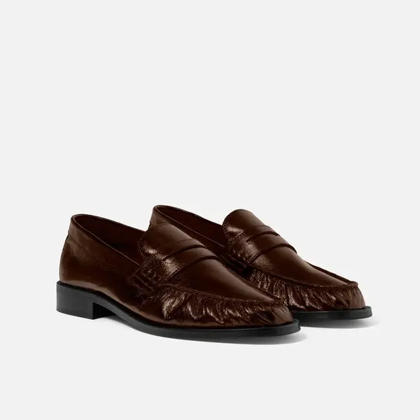 DUKE + DEXTER Ezra Ruched Loafer