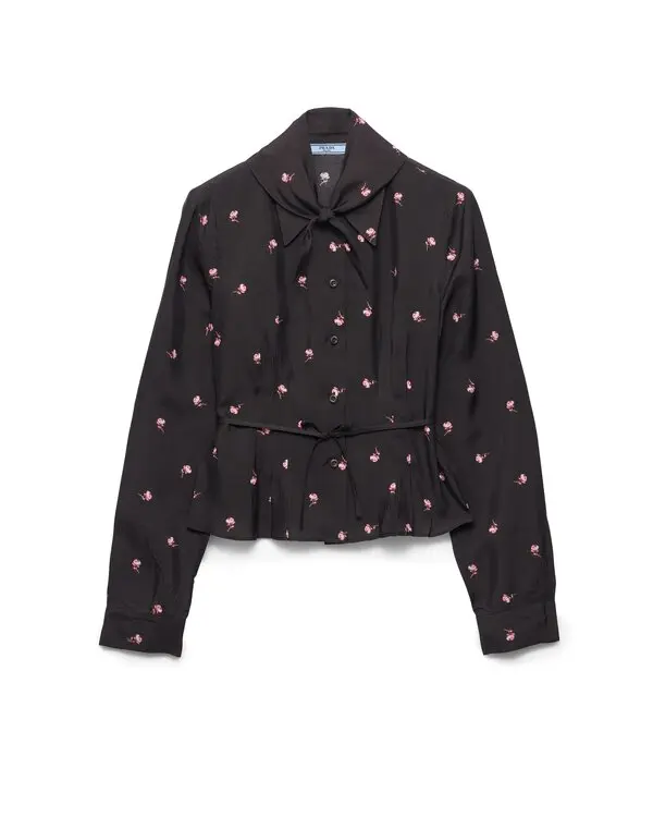 Prada Washed Silk Shirt