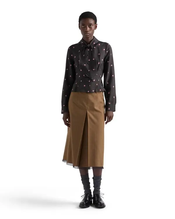 Prada Washed Silk Shirt