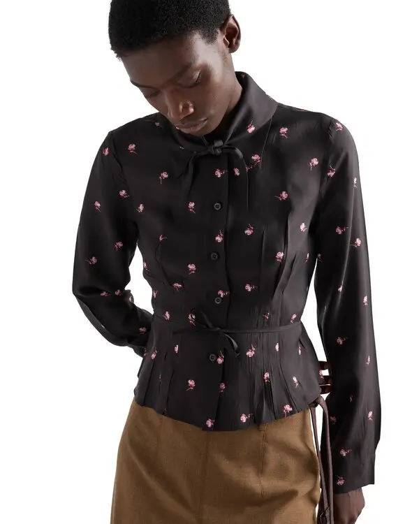 Prada Washed Silk Shirt