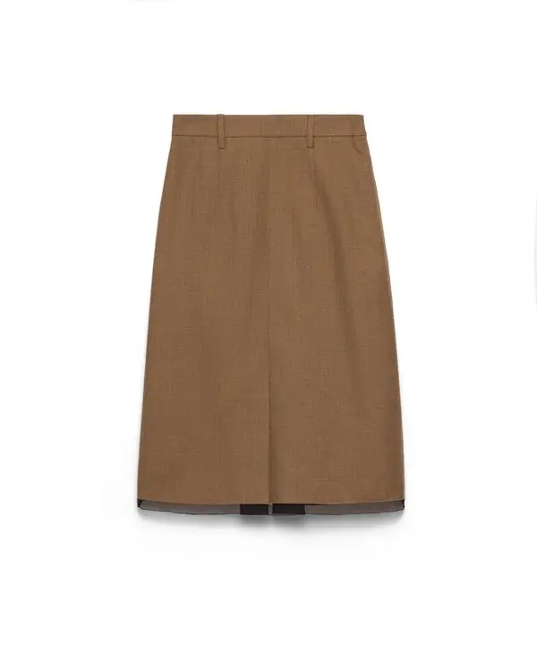 Prada Wool Midi-skirt